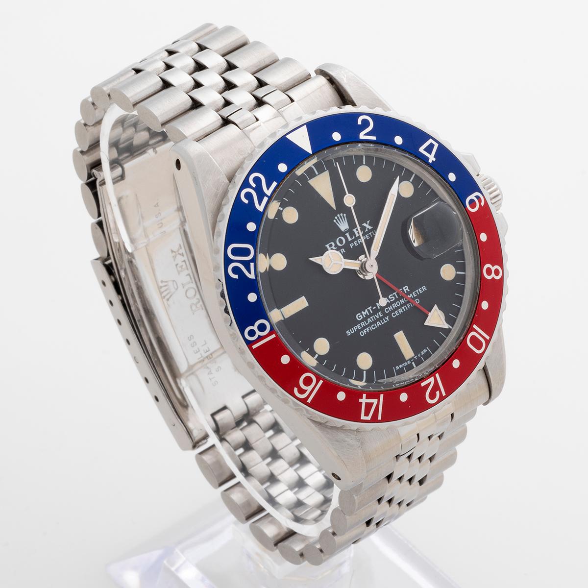 Rare Vintage Rolex GMT Master, ref 1675. Excellent Condition 'for age ...