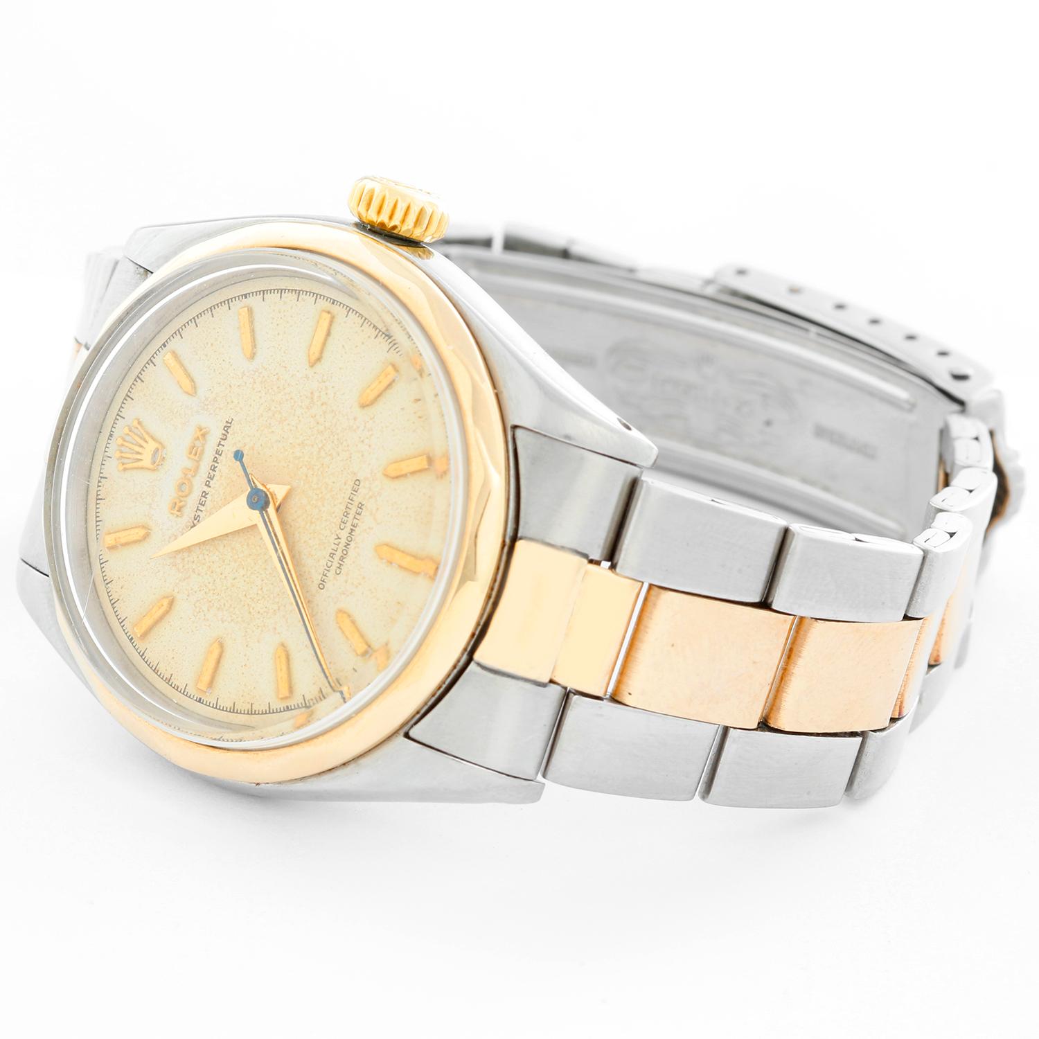 Rare Vintage Rolex Oyster Perpetual Two-Tone Men's Watch Ref 6286 For ...