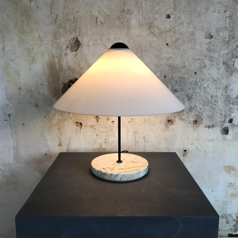 Rare Vintage ‘Snow’ Table Lamp Designed by Vico Magistretti for Oluce ...