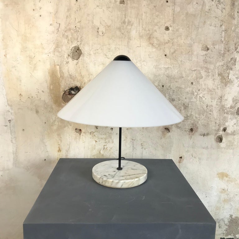 Rare Vintage ‘Snow’ Table Lamp Designed by Vico Magistretti for Oluce ...