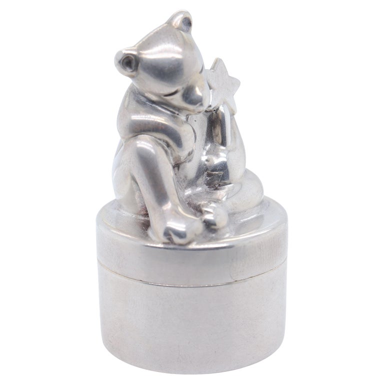 Rare Vintage Tiffany and Co. Sterling Silver Tooth Fairy Box with ...