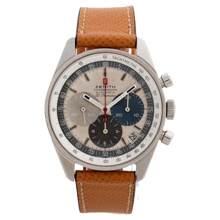 Zenith El Primero Rare Vintage Réf. A386, Superbe Provenance, avec Extract En vente sur 1stDibs