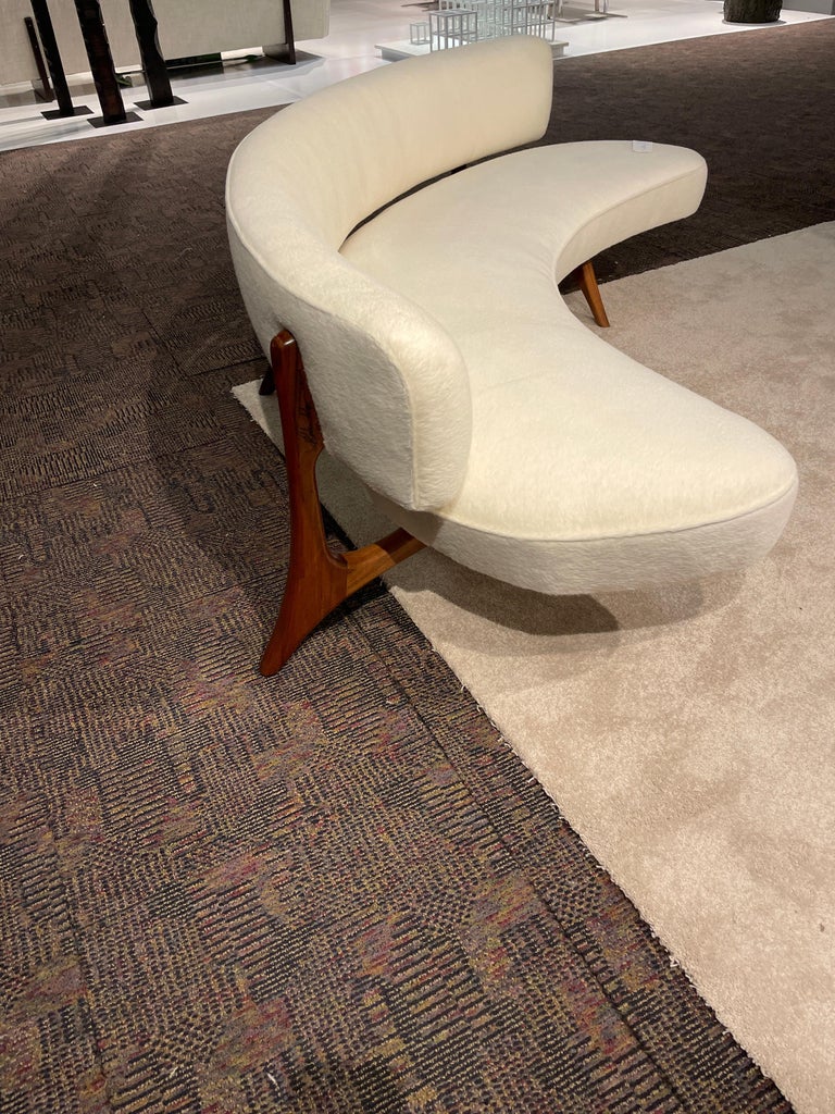 Vladimir Kagan Floating Seat and Back Sofa signed by Kagan. at 1stDibs