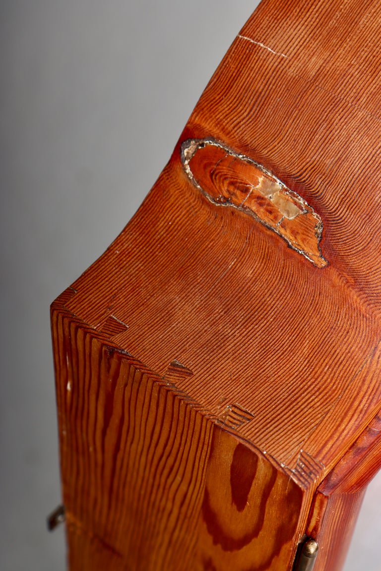 Rare Wall Display Cabinet in Pine Designed by Martin Nyrop for Rud ...