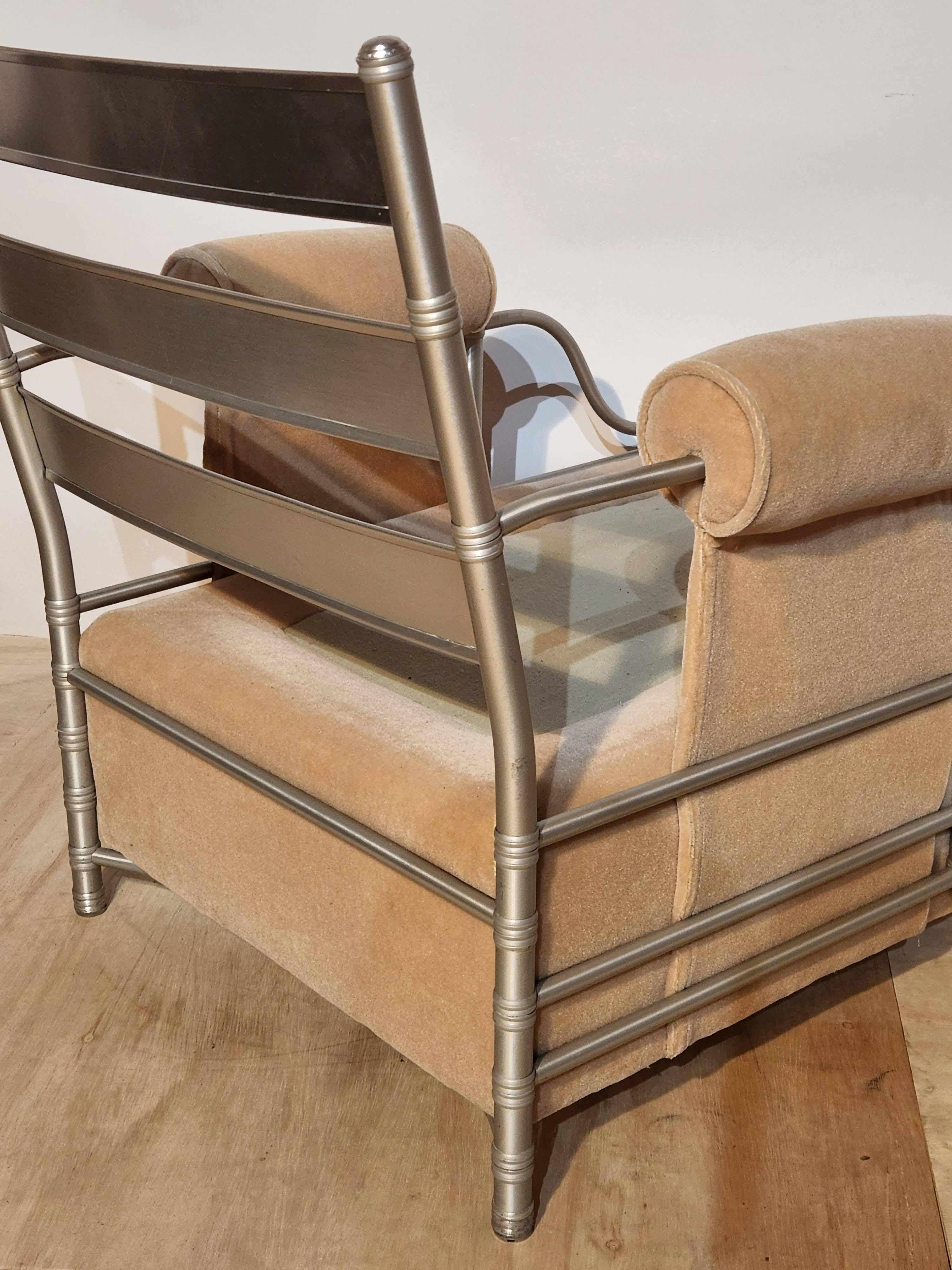 Rare Warren McArthur Arizona Biltmore Era Lounge Chair and Ottoman C ...