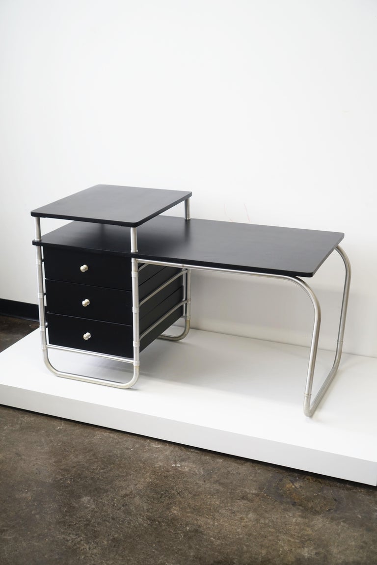 Rare Warren McArthur Two-Tier Desk with Drawers, Reversible, Machine ...
