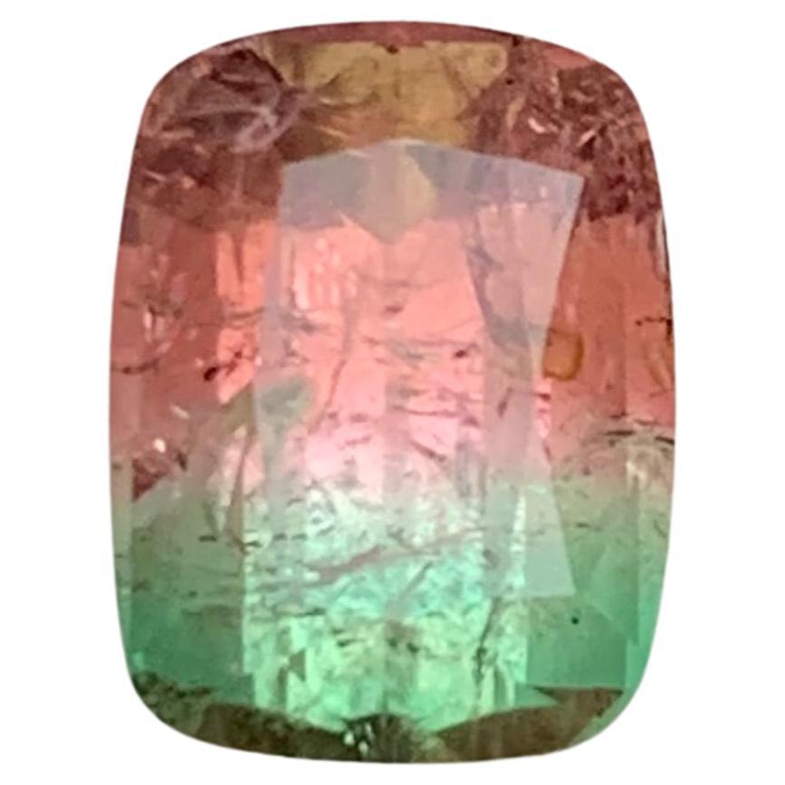 Rare Watermelon Bicolor Tourmaline Gemstone 3.05Ct Cushion Cut for Ring ...