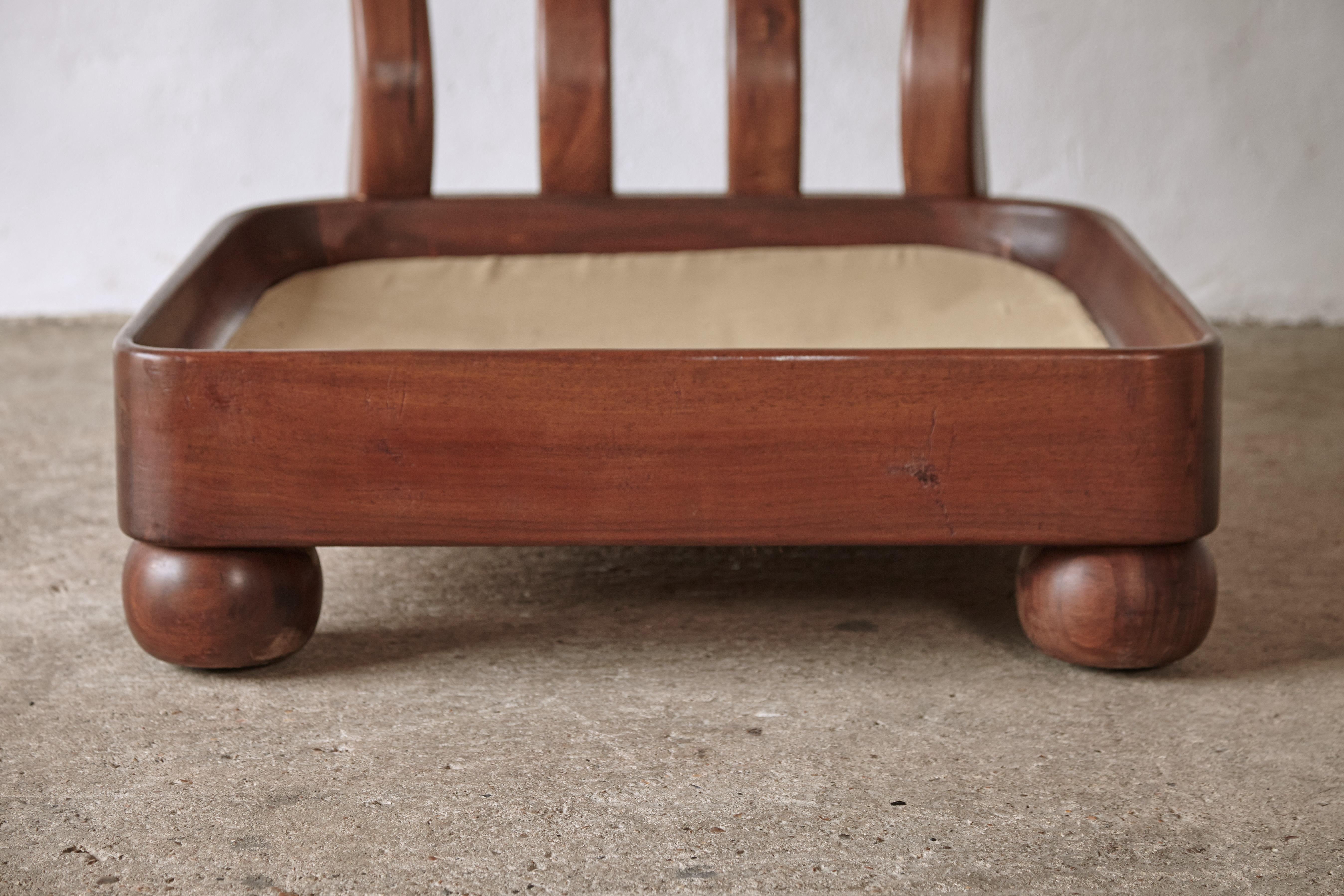 Rare Wavy Back Lounge Chair, Italy, 1970s at 1stDibs