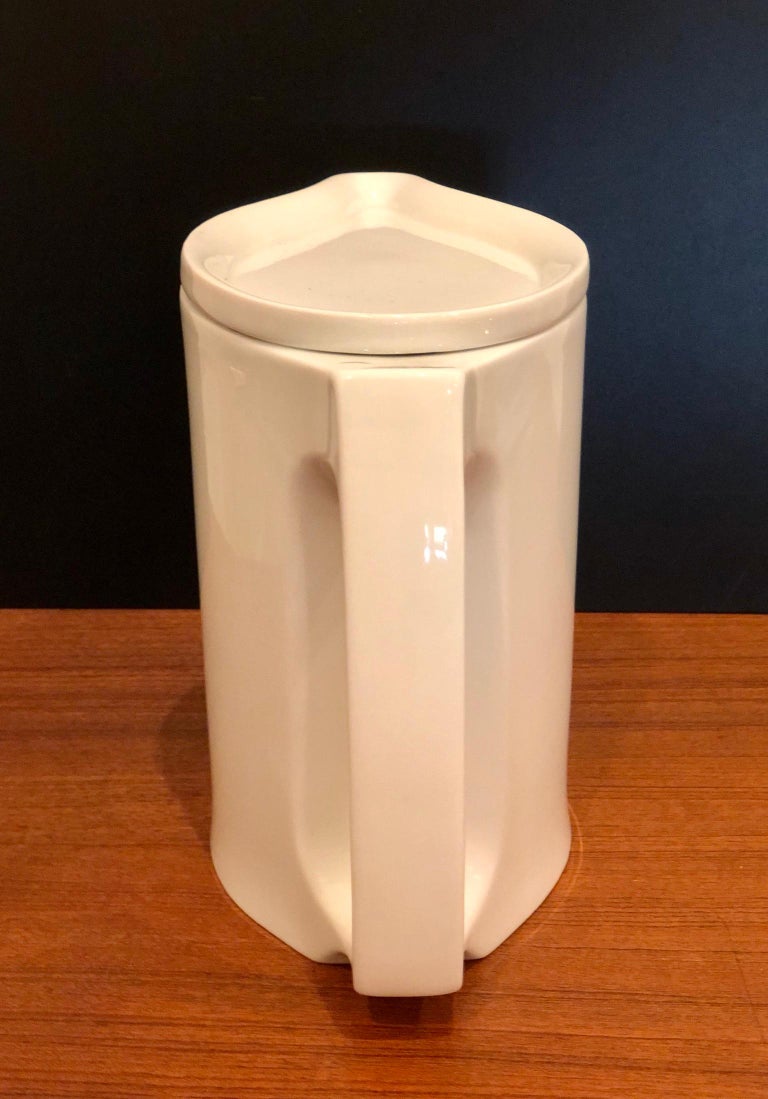 Rare White Porcelain Pitcher by Dansk Designs, Austria at 1stDibs