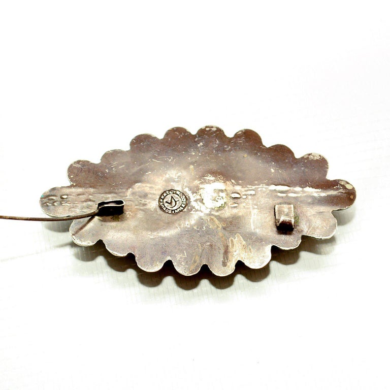 Rare William Spratling Brooch Sterling Silver with Mexican Cabochon ...