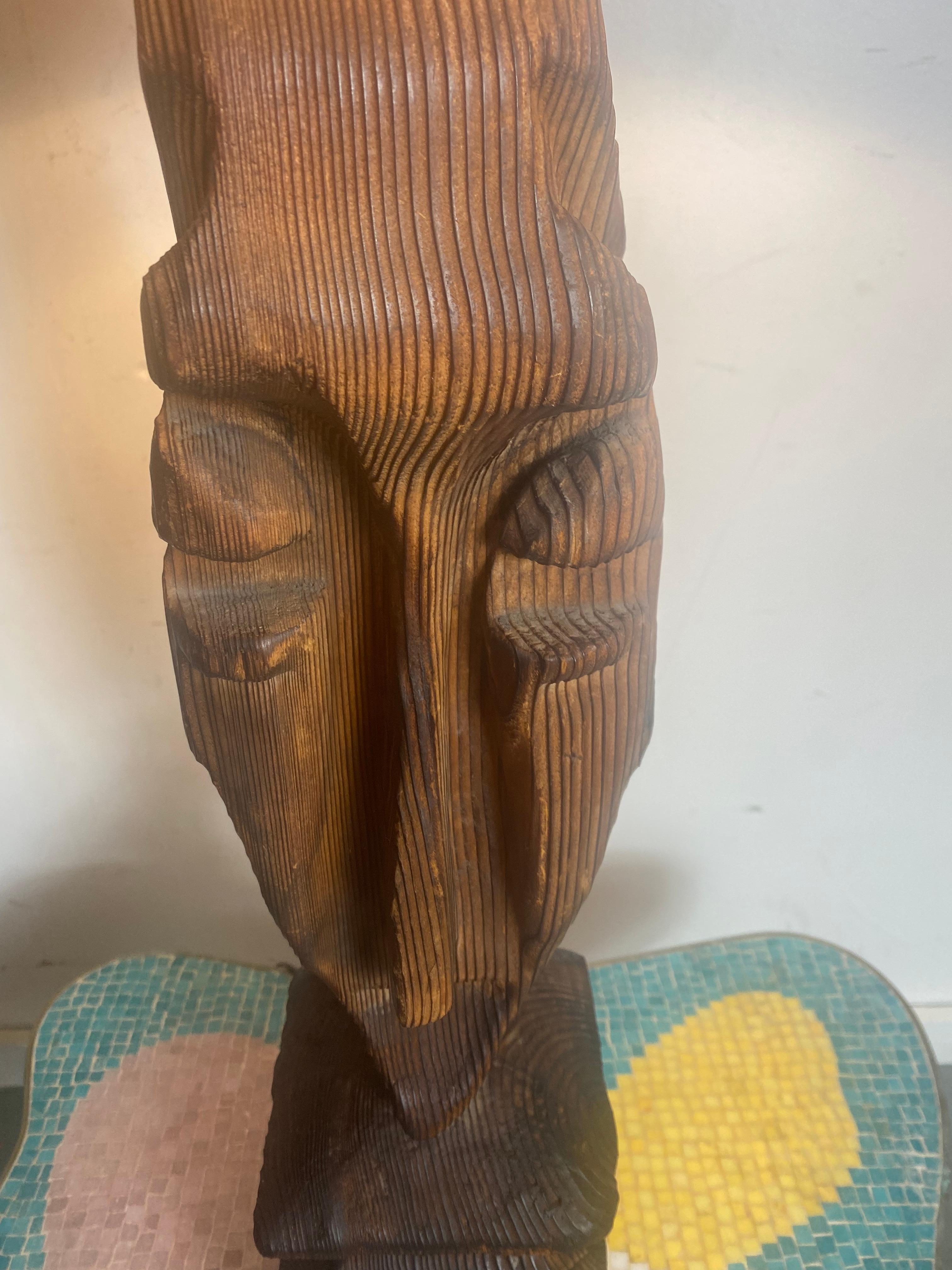 Rare Witco Tiki Figural Table Lamp, , Abstract Modernist Design at 1stDibs