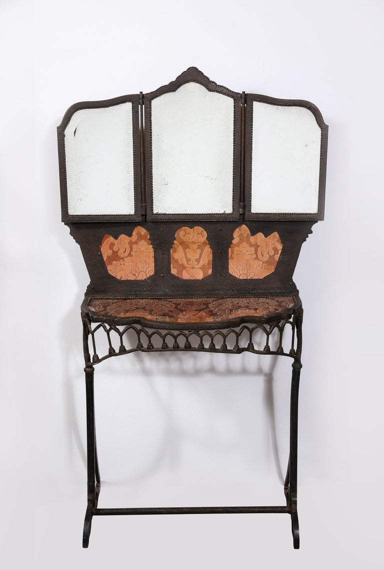 Rare Wrought Iron Vanity by Antoni Gaudi For Sale at 1stDibs