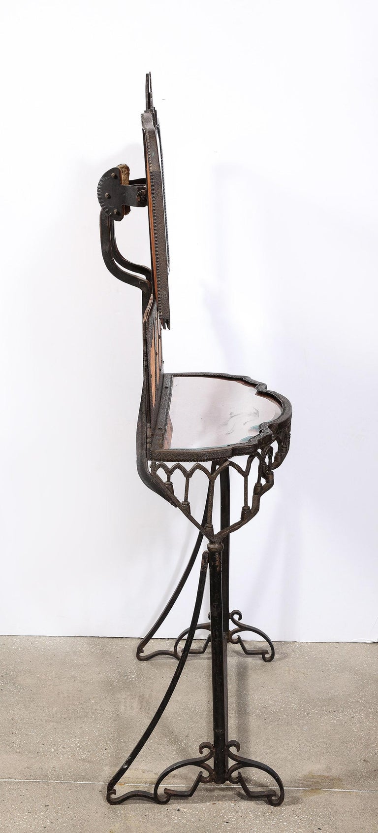 Rare Wrought Iron Vanity by Antoni Gaudi For Sale at 1stDibs