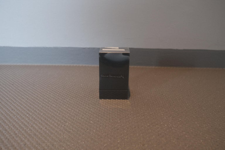 'Rare' Shiro Kuramata Salt and Pepper Spice Set Silver For Sale at 1stDibs