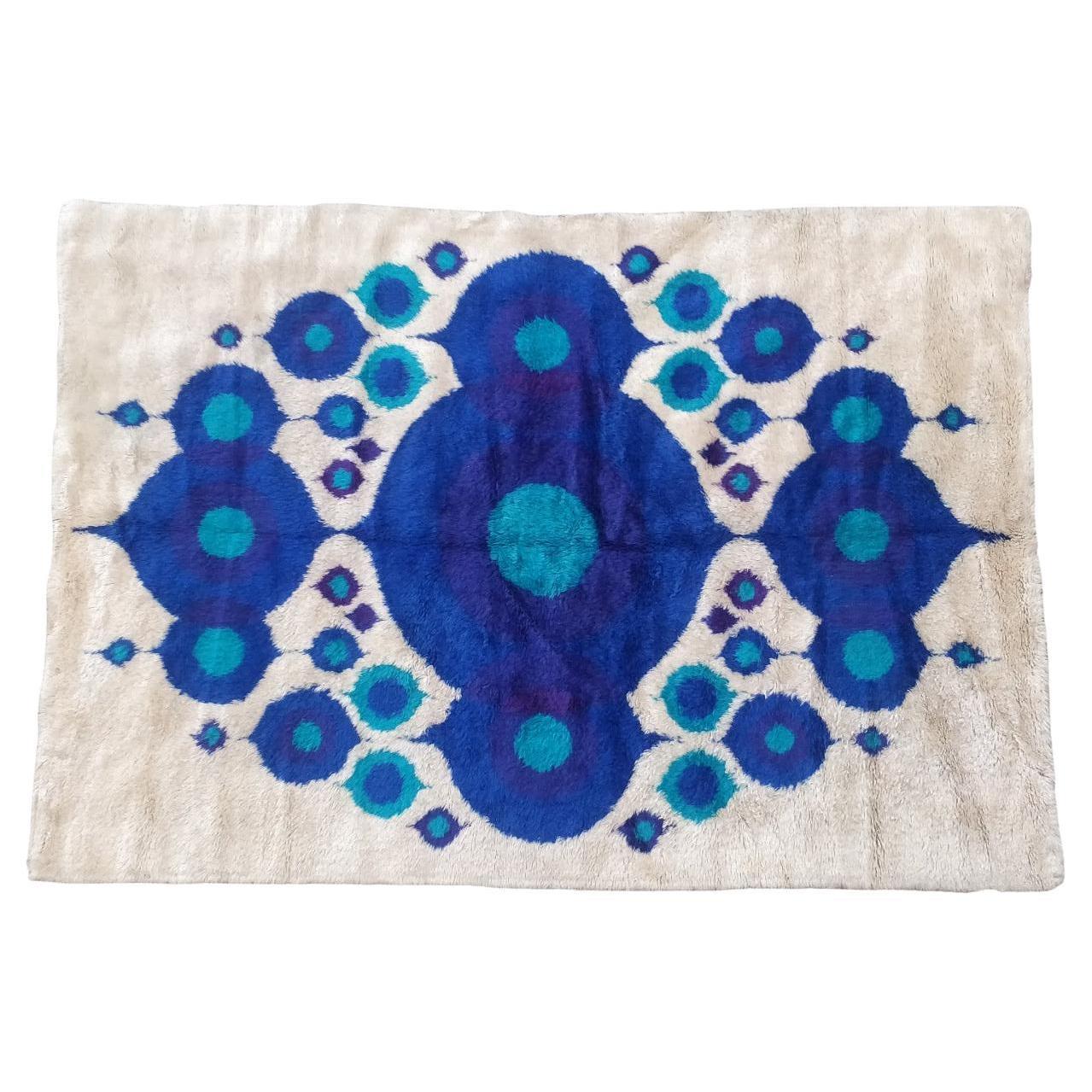 Mid-Century Modern Scandinavian Rya Rug by Højer Eksport Wilton For ...