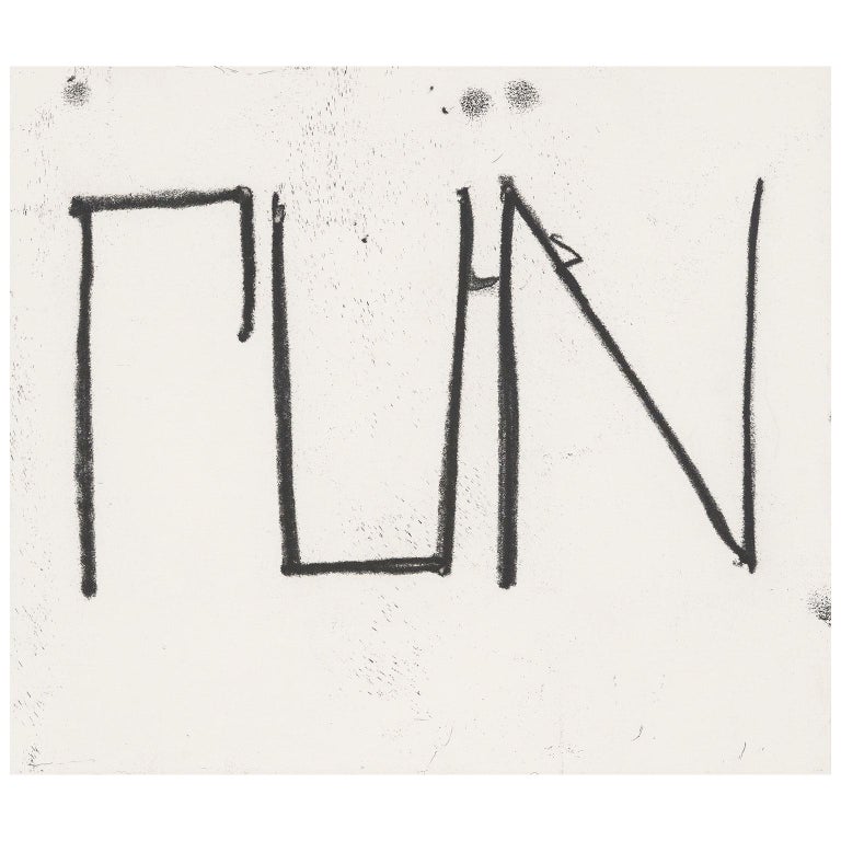 Rashid Johnson - "Run, " Softground etching, USA, 2018, Signed and ...