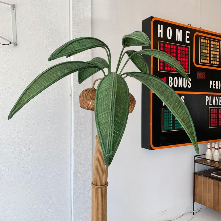 Rattan and Wicker Palm Tree Floor Lamps at 1stDibs | rattan palm tree ...