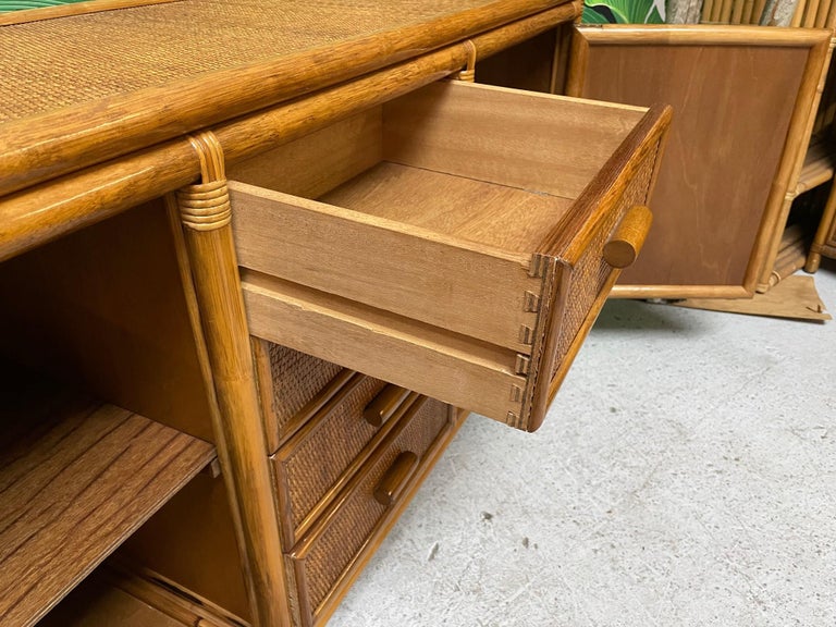 Rattan and Woven Wicker Sideboard Buffet at 1stDibs | wicker buffet ...