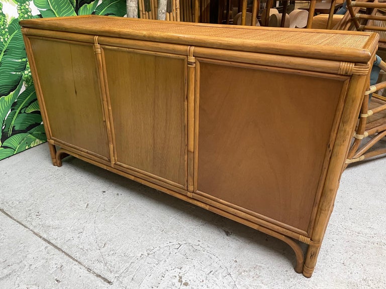 Rattan and Woven Wicker Sideboard Buffet at 1stDibs | wicker buffet ...
