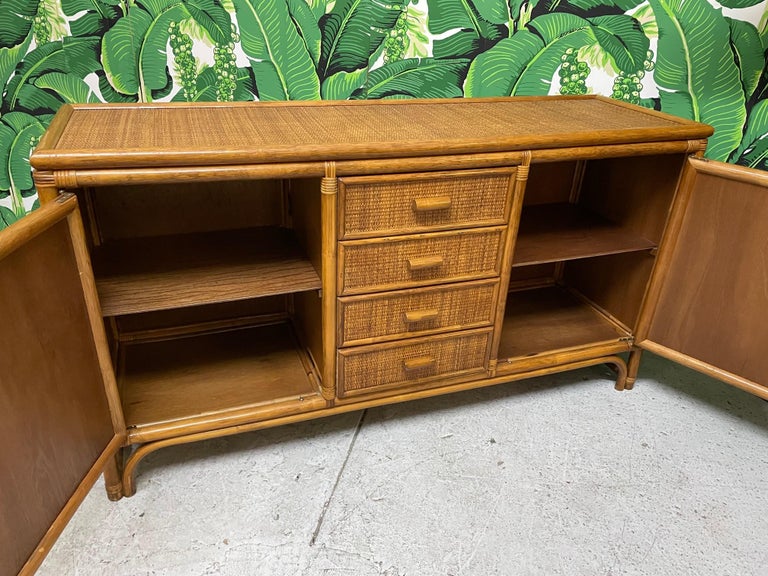 Rattan and Woven Wicker Sideboard Buffet at 1stDibs | wicker buffet ...