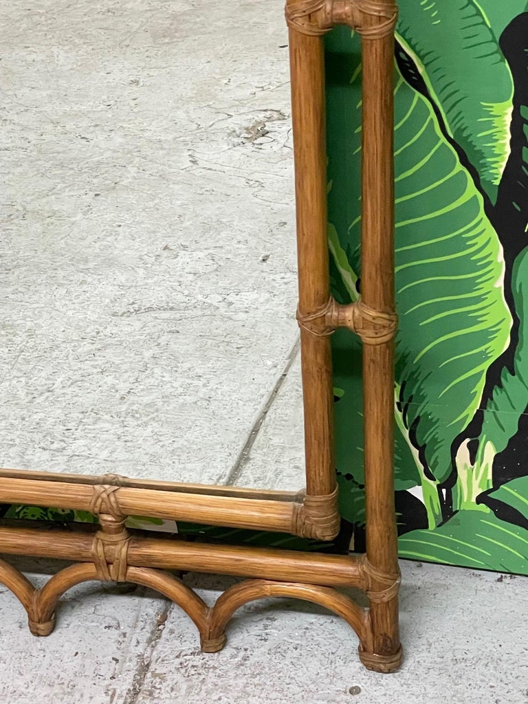 Rattan Cathedral Mirror by McGuire at 1stDibs