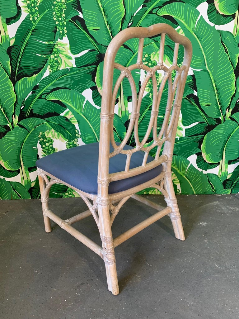 Rattan Loop Back Dining Chairs by Lexington, Set of Six at 1stDibs