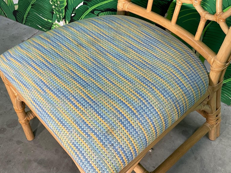 Rattan Loop Back Dining Chairs in the Manner of McGuire, Set of 6 For ...