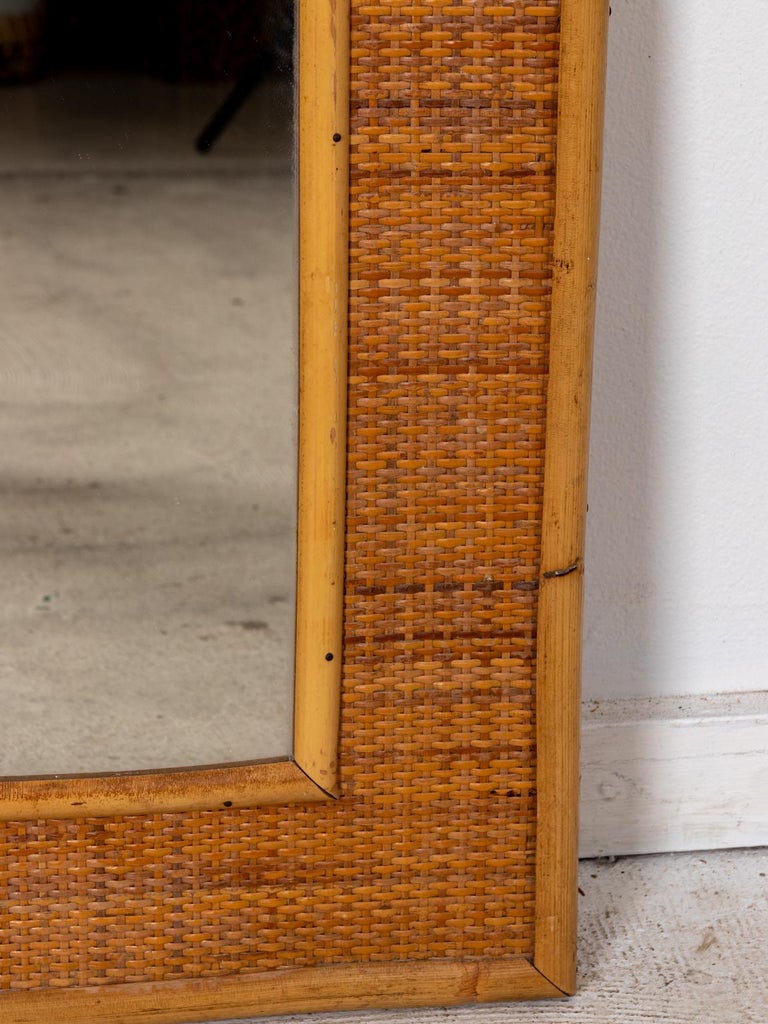 Rattan Mirror For Sale at 1stDibs