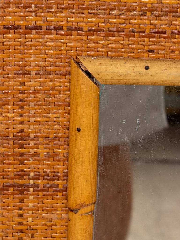 Rattan Mirror For Sale at 1stDibs