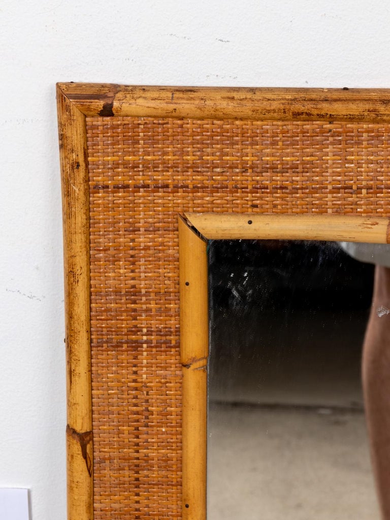 Rattan Mirror For Sale at 1stDibs