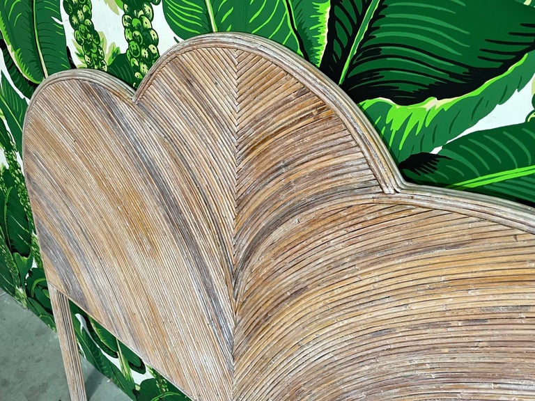 Rattan Pencil Reed Queen Headboard in the Style of Gabriella Crespi For ...