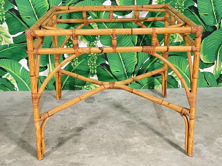 Rattan Square Dining Table Base For Sale at 1stDibs