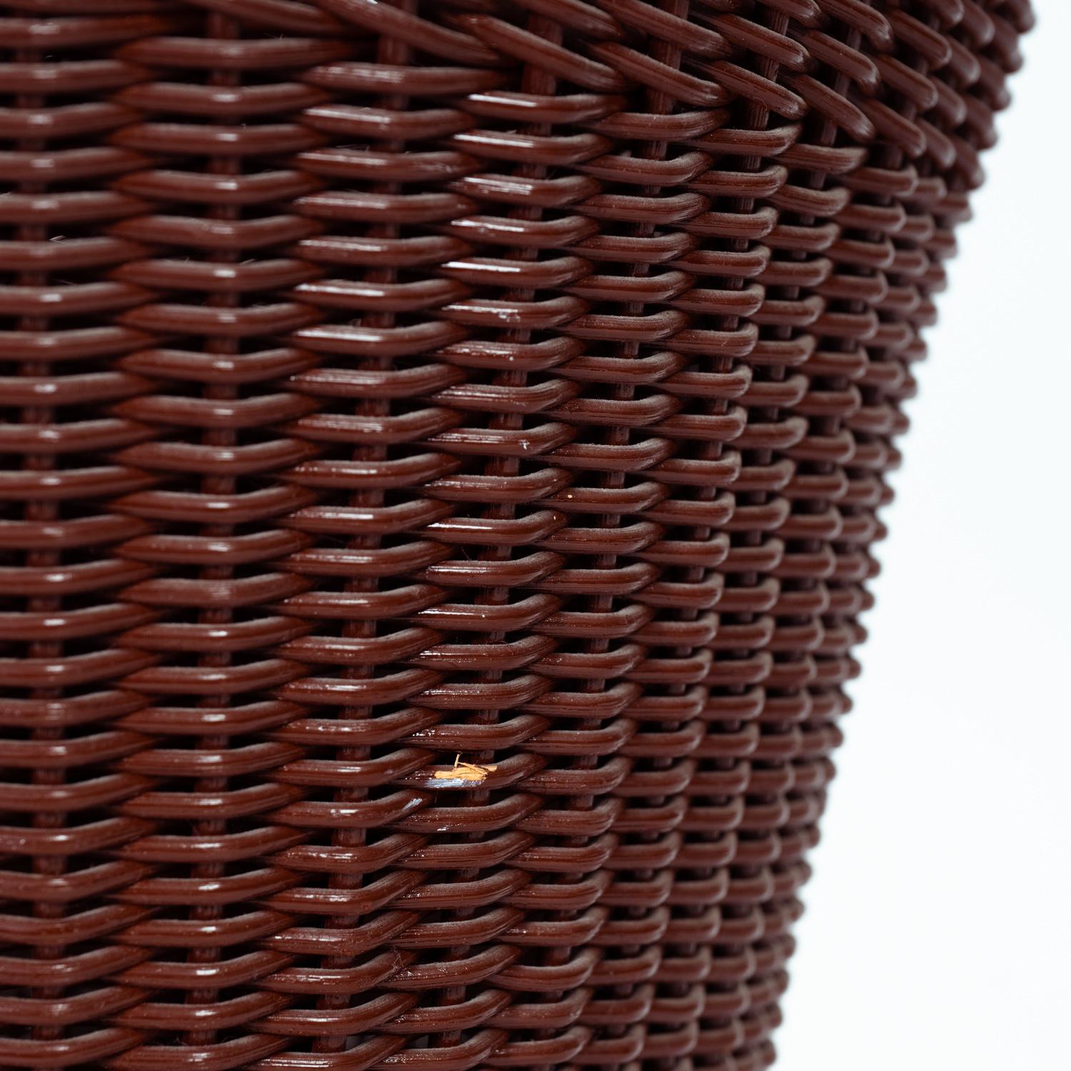 Rare rattan basket wicker chair E10 by architect Egon Eiermann, 1940s ...