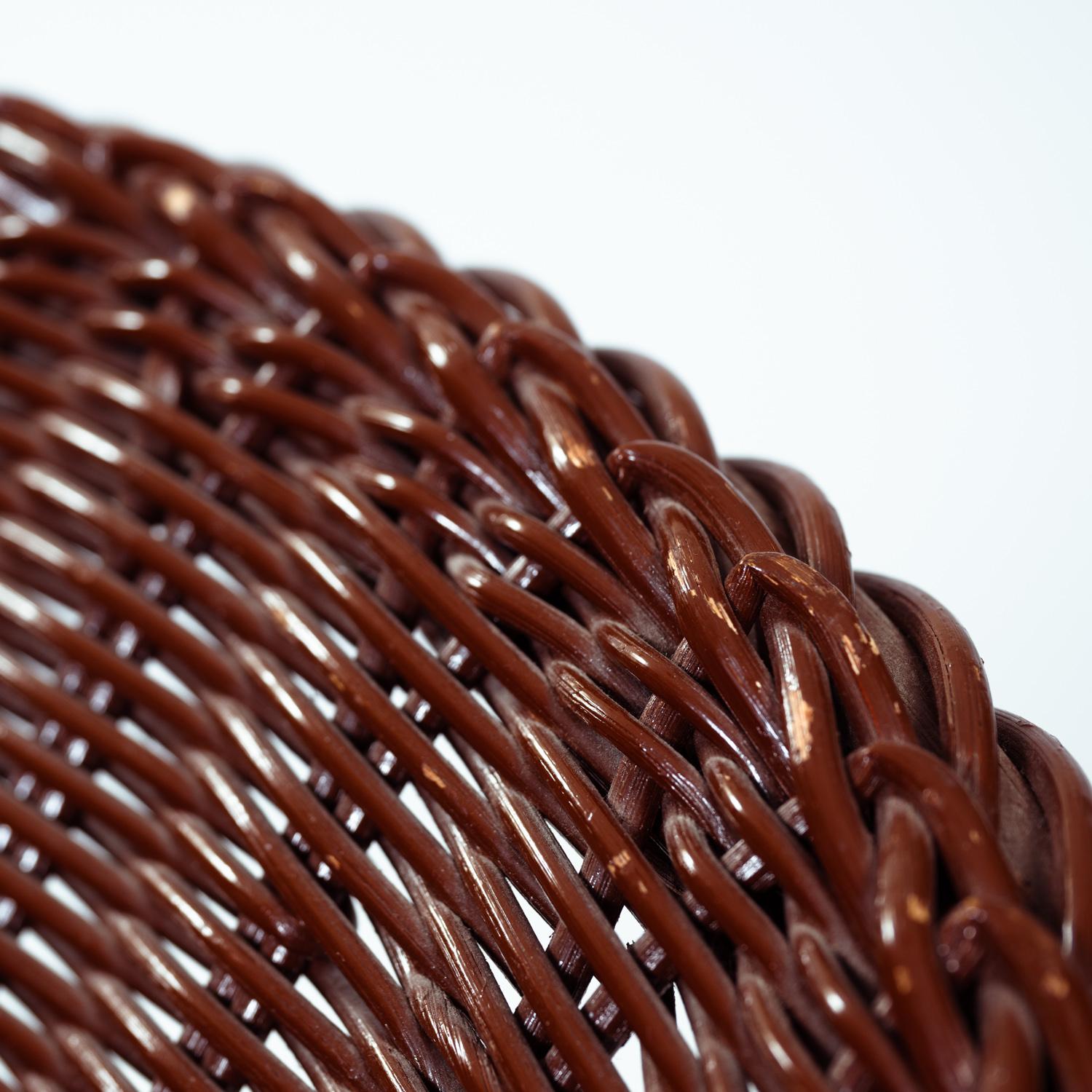 Rare rattan basket wicker chair E10 by architect Egon Eiermann, 1940s ...