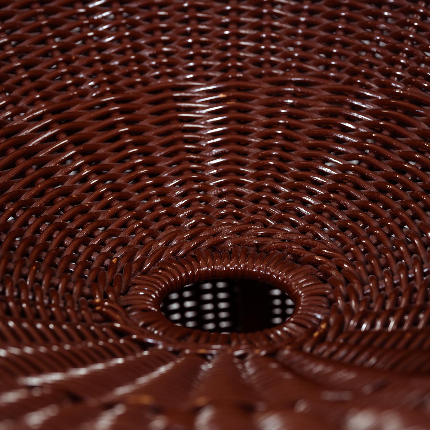 Rare rattan basket wicker chair E10 by architect Egon Eiermann, 1940s ...