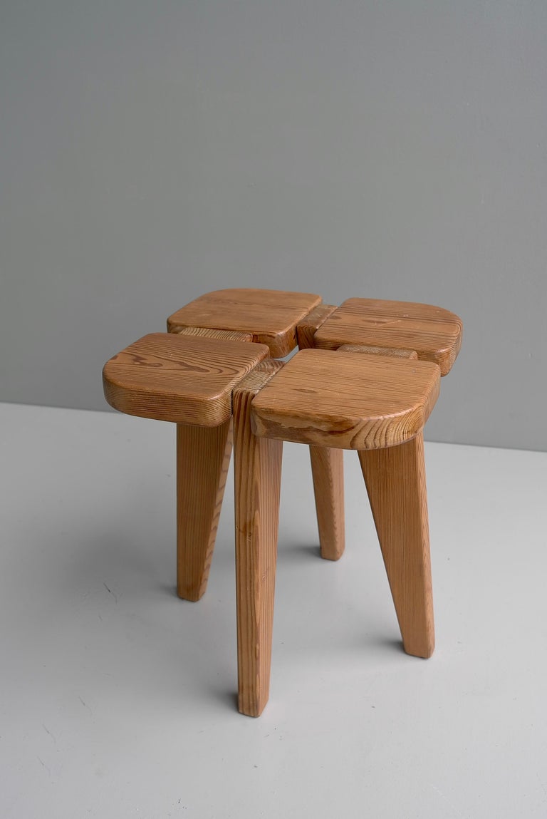 Rauni Peippo 'Apila' Pine Stool Manufactured by Stockmann Orno, Finland ...