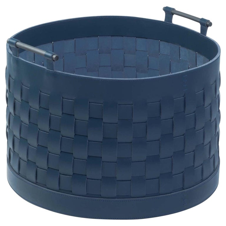 Ravenna Tall Large Round Basket For Sale at 1stDibs