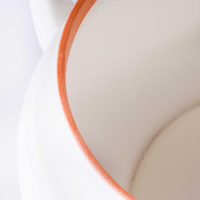 Raw Ceramic White Casserole Dish For Sale at 1stDibs