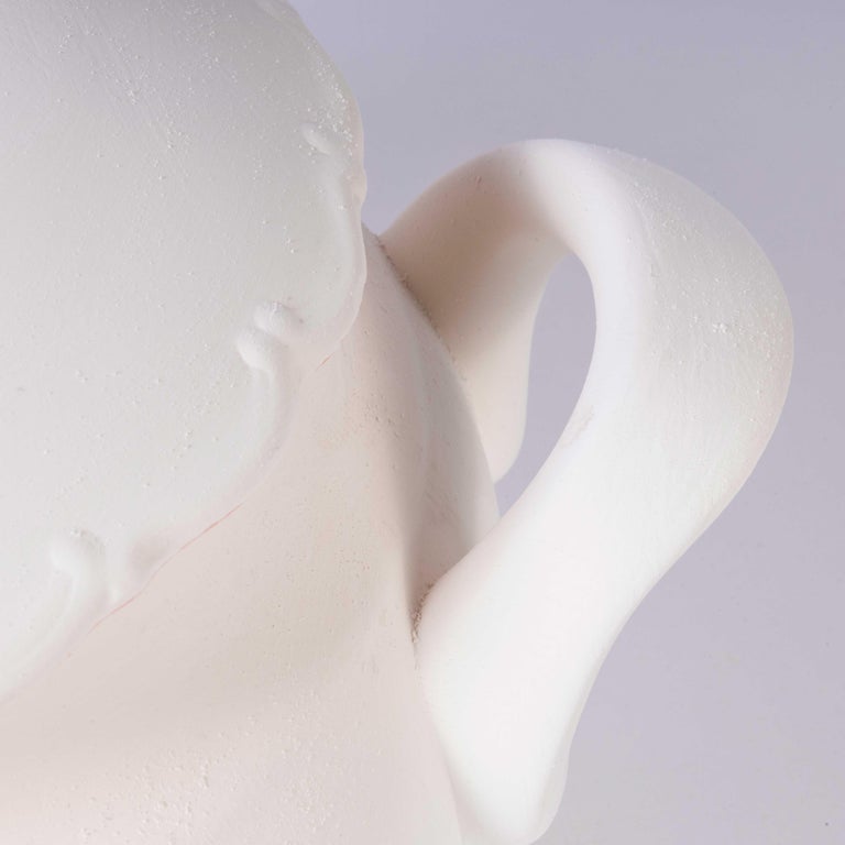 Raw Ceramic White Casserole Dish For Sale at 1stDibs