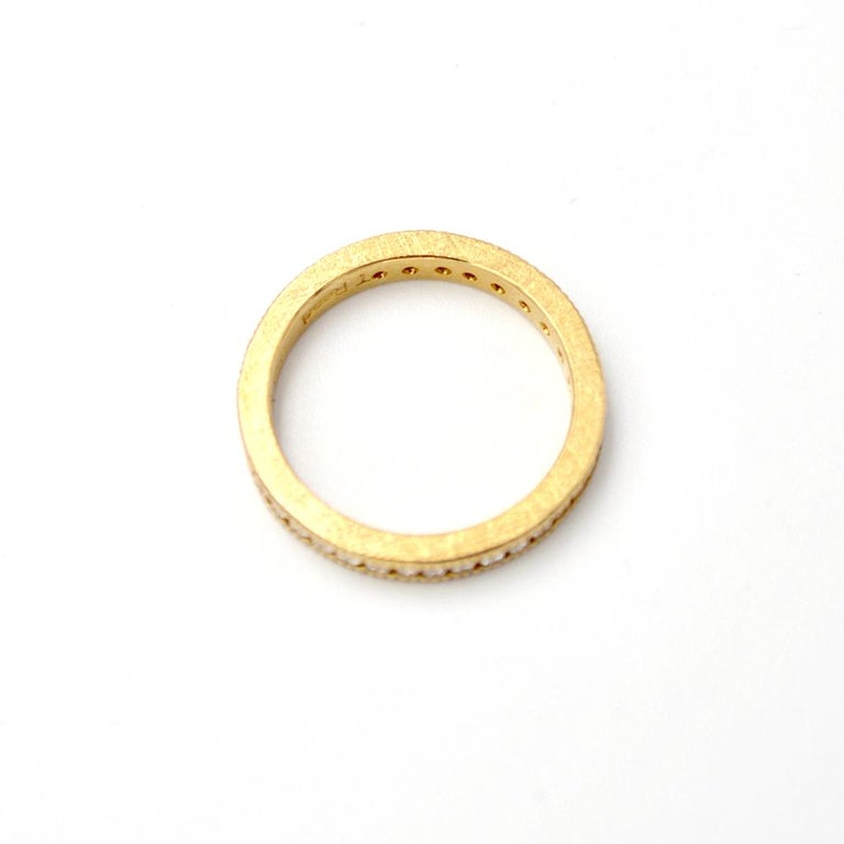 Todd Reed Channel Set Eternity Band with Diamonds in 18K Yellow Gold ...