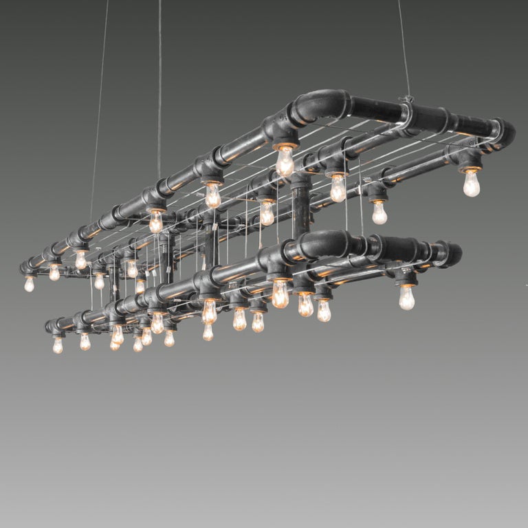 Raw Steel Double-Decker Marquee Linear Suspension For Sale at 1stDibs ...