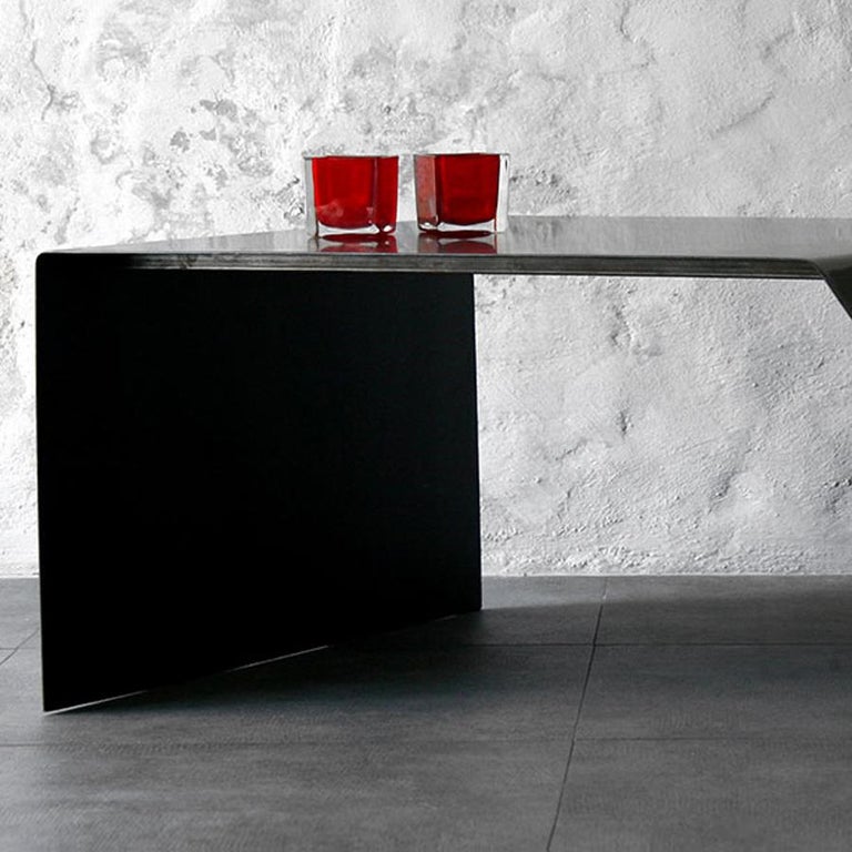 Raw Steel Mag Coffee Table For Sale at 1stDibs | button coffee table