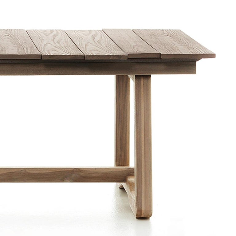 Raw Teak Dining Table For Sale at 1stDibs