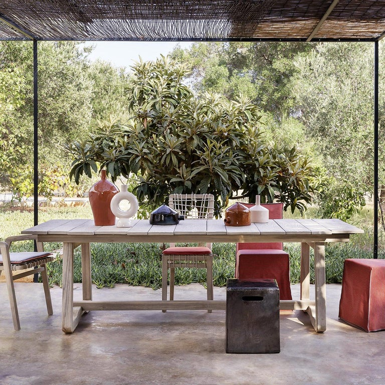 Raw Teak Dining Table For Sale at 1stDibs