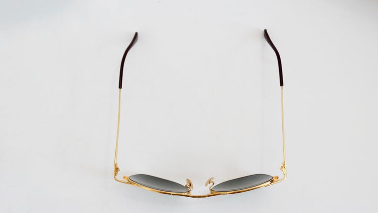 Ray Ban 1950s Signet Gold Frame Sunglasses at 1stDibs | ray ban signet