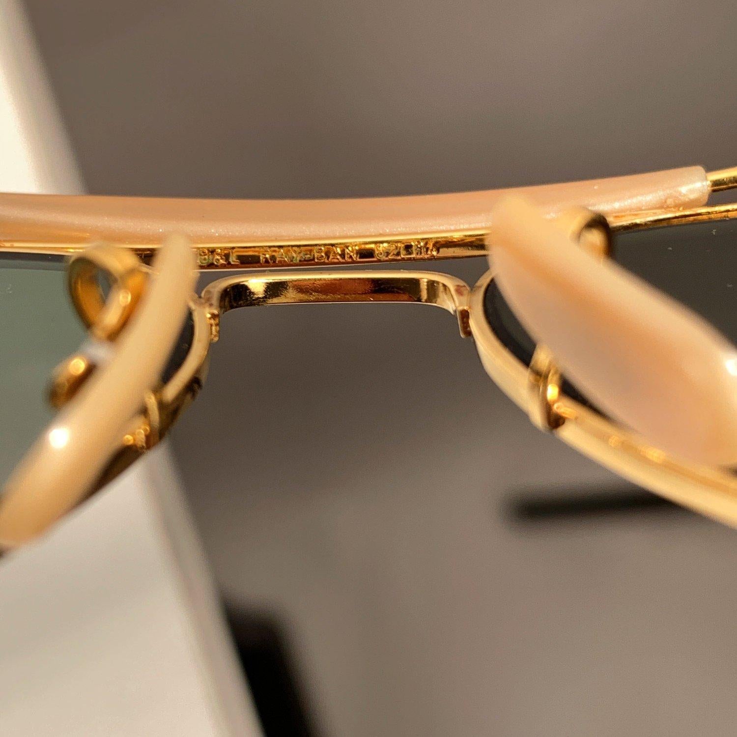 Ray-Ban Bausch and Lomb Vintage Gold Mint Outdoorsman Aviator Sunglasses For Sale at 1stDibs ...