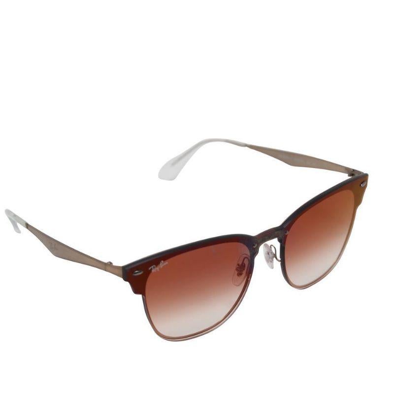 Ray-Ban Copper Clubmaster RB3576N Red Gradient Mirrored Lens Sunglasses ...