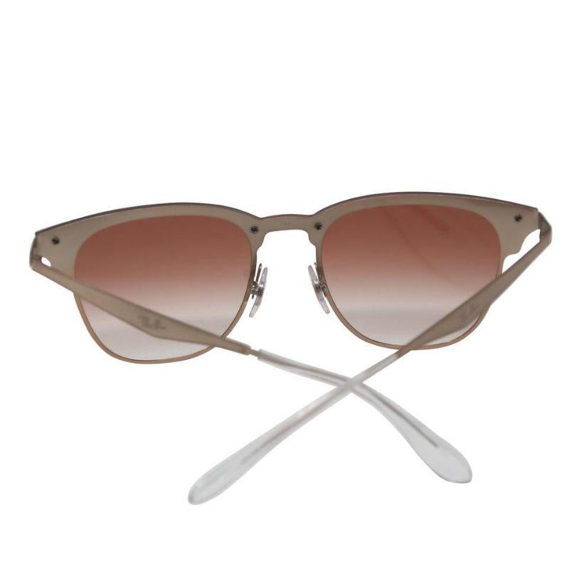 Ray-Ban Copper Clubmaster RB3576N Red Gradient Mirrored Lens Sunglasses ...