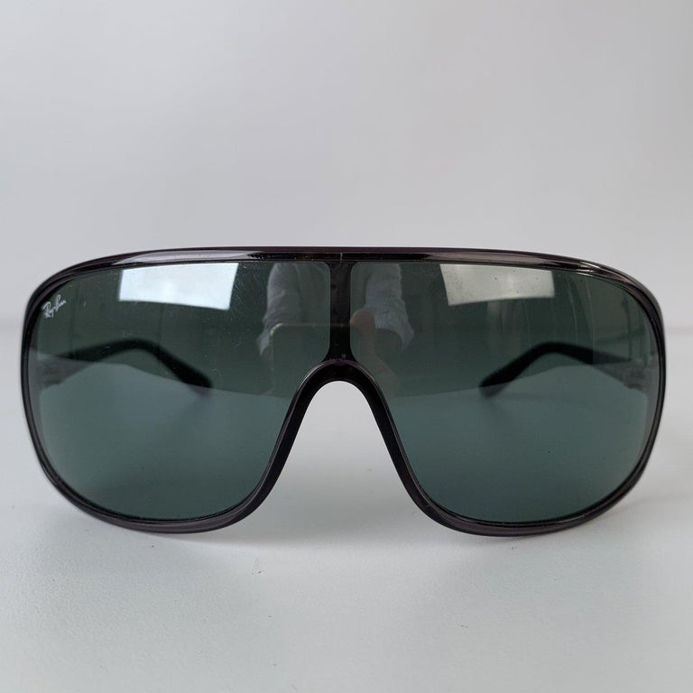 Ray-Ban Gray Black Wrap Sunglasses Mod. RB4082 Col. 705 New Old Stock ...