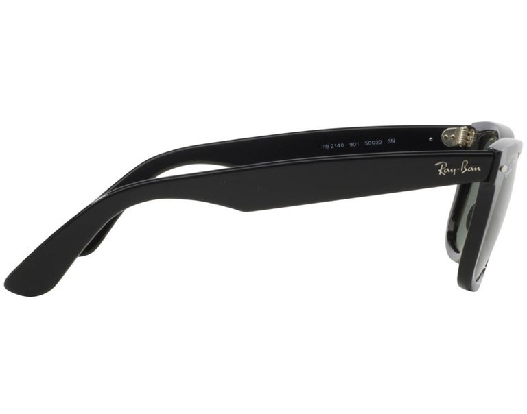 Ray-Ban RB2140 ORIGINAL WAYFARER CLASSIC Black/Green Classic For Sale at 1stDibs
